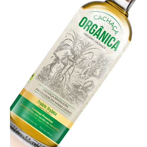 5 - CACHAÇA ORGÂNICA DE CARVALHO - RÓTULO ÚNICO | Criação de Layou...