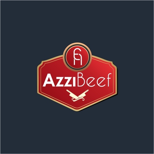 Azzi Beef | Criação de Logo Para Alimentos & Bebidas