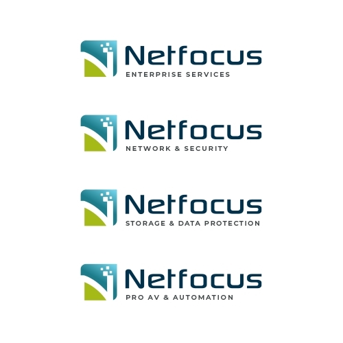 Netfocus | Criação de Modernizar Logo Para Computador & Internet