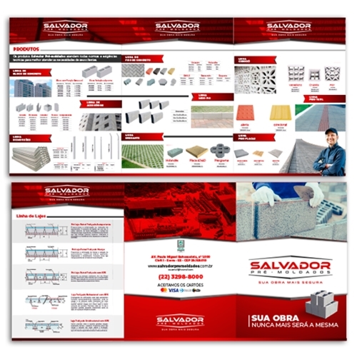 SALVADOR PREMOLDADOS | Criação de Folder Para Construção & Engenharia