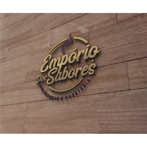 Empório dos Sabores Lanchonete & Cafeteria | Criação de Logo e Pape...