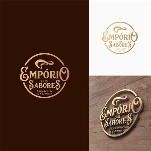 Empório dos Sabores Lanchonete & Cafeteria | Criação de Logo e Pape...