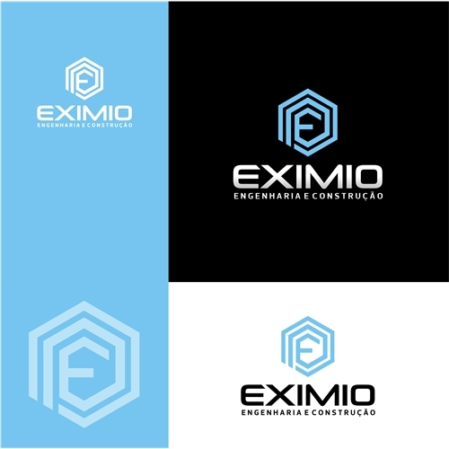 Exímio Engenharia e Construção | Criação de Logo e Papelaria (6 ite...