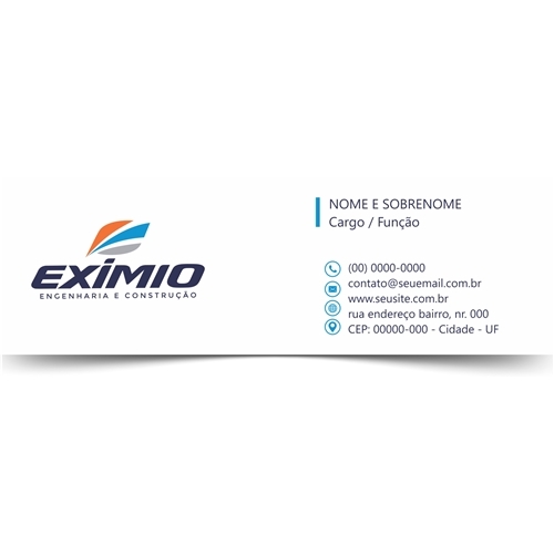 Exímio Engenharia e Construção | Criação de Logo e Papelaria (6 ite...