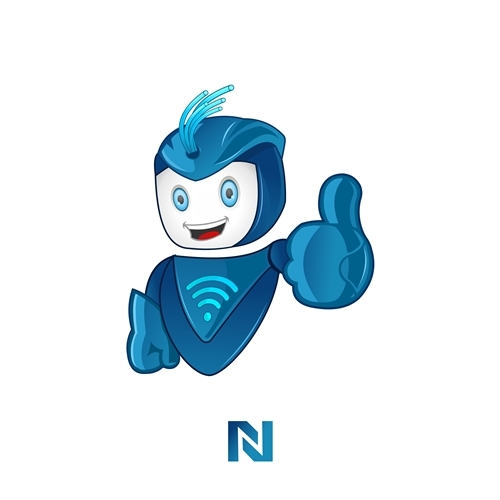 New Net Telecom | Criação de Mascote Para Tecnologia & Ciencias