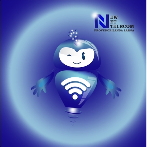 New Net Telecom | Criação de Mascote Para Tecnologia & Ciencias