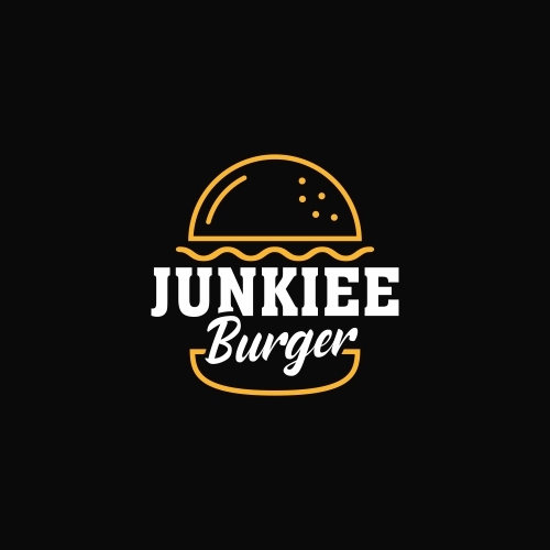 JUNKIEE. BURGER | Criação de Logo Para Alimentos & Bebidas