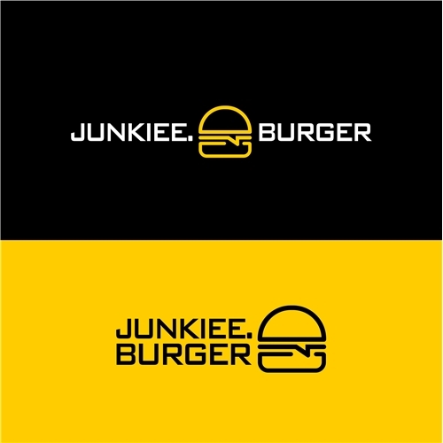 JUNKIEE. BURGER | Criação de Logo Para Alimentos & Bebidas