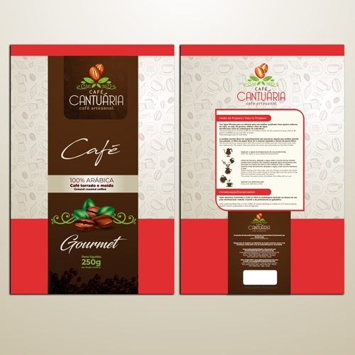 CAFÉ CANTURÁRIA - 02 Rótulos. Desenvolvido pelo mesmo profissional....