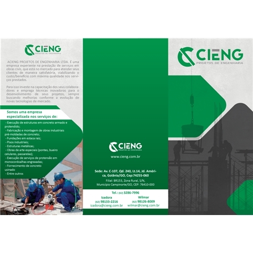 CIENG PROJETOS DE ENGENHARIA LTDA. | Criação de Folder Para Constru...