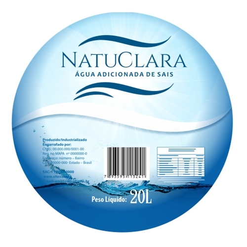 Água Natuclara | Criação de Layout de Rótulo Para Alimentos & Bebidas