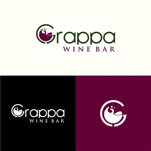 GRAPPA WINE BAR | Criação de Logo Para Alimentos & Bebidas