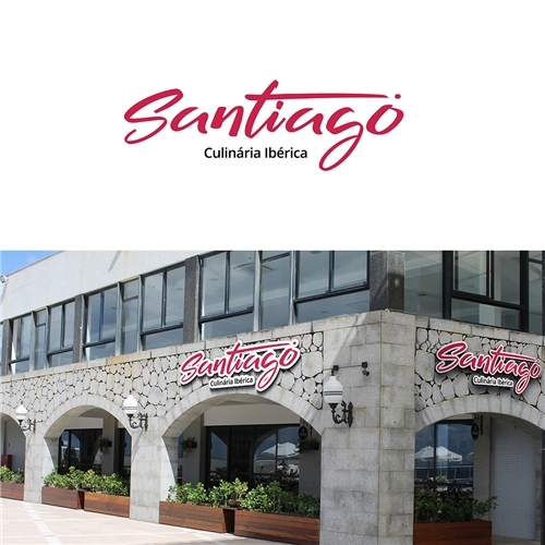 Santiago - Culinária Ibérica | Criação de Logo Para Alimentos & Beb...