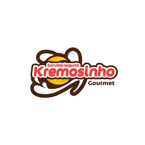 Kremosinho Gourmet | Criação de Logo Para Alimentos & Bebidas