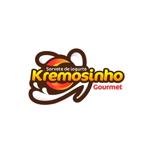 Kremosinho Gourmet | Criação de Logo Para Alimentos & Bebidas
