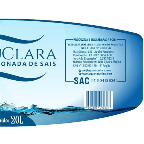 Layout de Rótulo para Água Natuclara | Mheloart.. 5796689