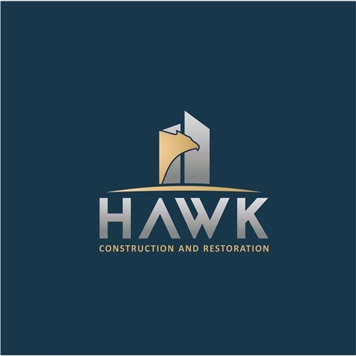 HAWK Construction and Restoration | Criação de Logo e Cartao de Vis...