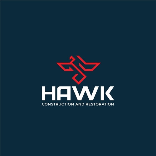 HAWK Construction and Restoration | Criação de Logo e Cartao de Vis...