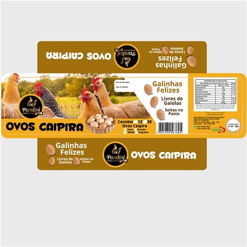 Ovos Pandini | Criação de Logo e Rótulo Para Alimentos & Bebidas