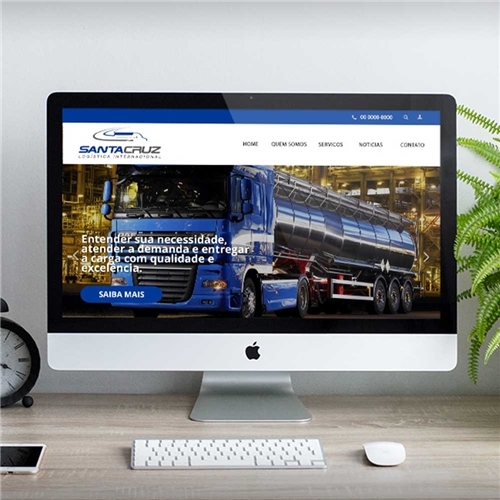Santa Cruz Logistica Internacional | Criação de Layout de site Para...