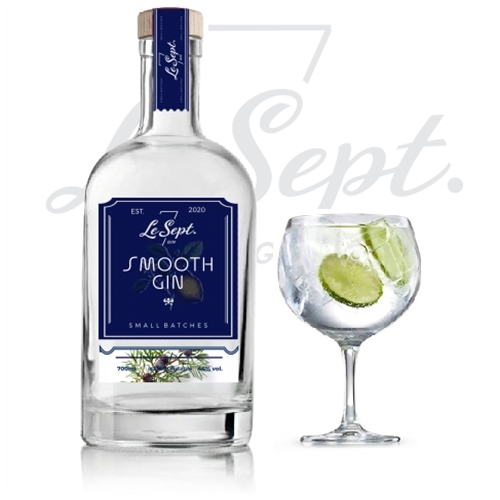 LE SEPT Gin | Criação de Layout de Rótulo Para Alimentos & Bebidas