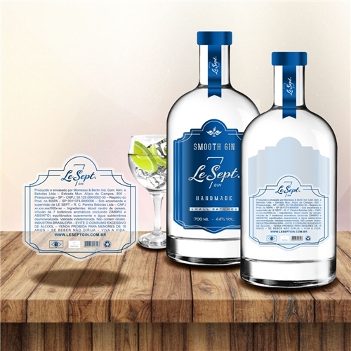 LE SEPT Gin | Criação de Layout de Rótulo Para Alimentos & Bebidas
