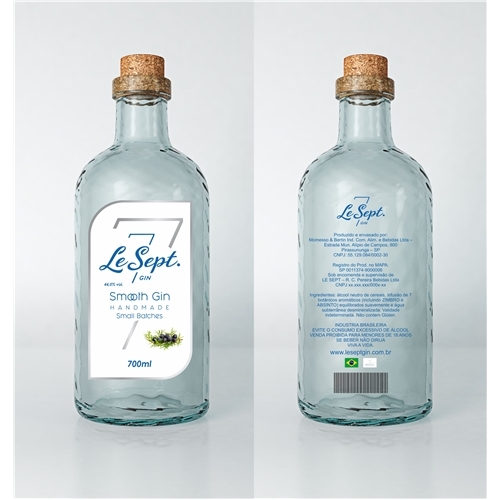 LE SEPT Gin | Criação de Layout de Rótulo Para Alimentos & Bebidas