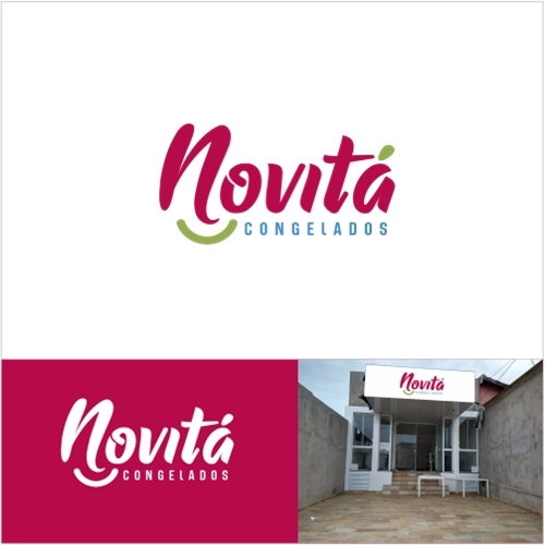 Novitá congelados | Criação de Logo Para Alimentos & Bebidas