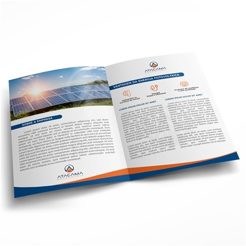 FOLDER - ATACAMA ENGENHARIA | Criação de Folder Para Construção & E...