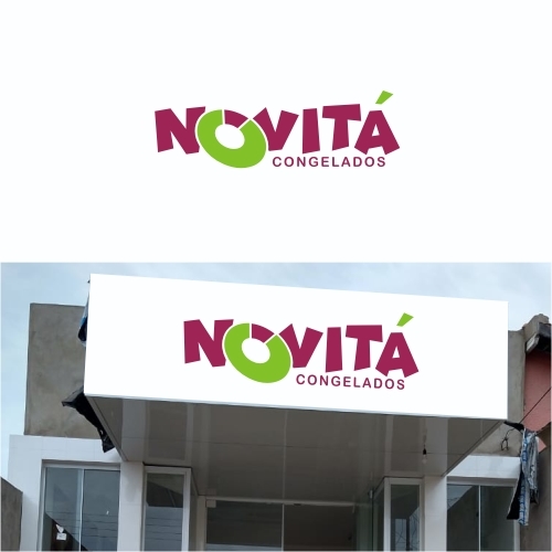 Novitá congelados | Criação de Logo Para Alimentos & Bebidas