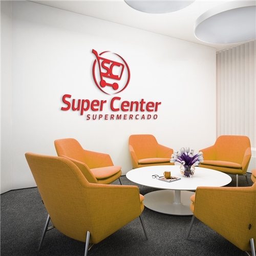 Super Center Supermecado | Criação de Logo Para Alimentos & Bebidas