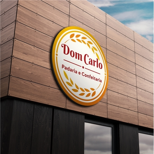 Dom Carlo Padaria e Confeitaria Ltda | Criação de Logo Para Aliment...
