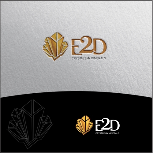 E2D CRYSTALS & MINERALS | Criação de Logo Para Decoração & Mobília