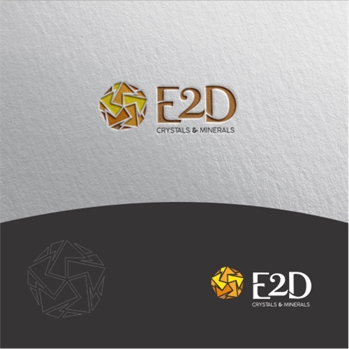E2D CRYSTALS & MINERALS | Criação de Logo Para Decoração & Mobília