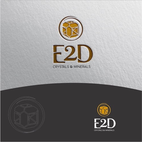 E2D CRYSTALS & MINERALS | Criação de Logo Para Decoração & Mobília