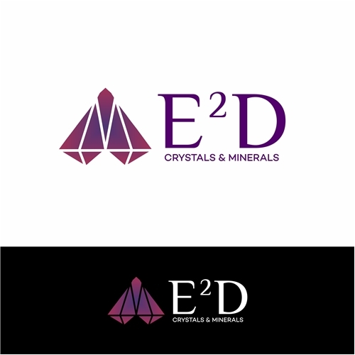 E2D CRYSTALS & MINERALS | Criação de Logo Para Decoração & Mobília