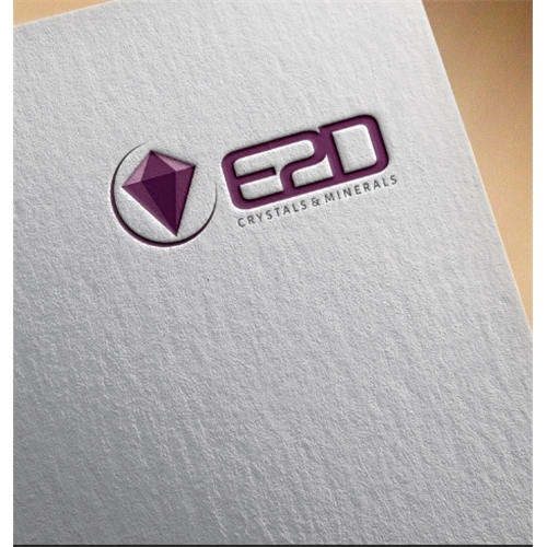 E2D CRYSTALS & MINERALS | Criação de Logo Para Decoração & Mobília