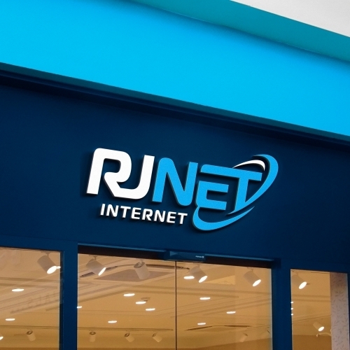 RJNET | Criação de Logo Para Computador & Internet
