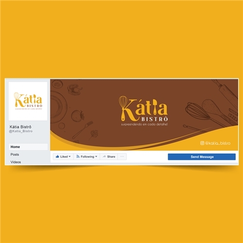 Kátia Bistrô | Criação de Capa para Facebook Para Alimentos & Bebidas
