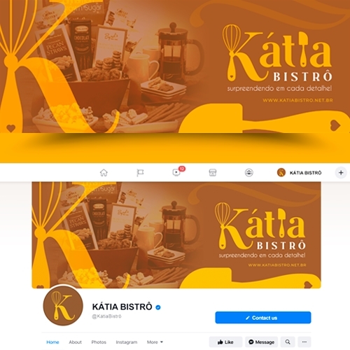 Kátia Bistrô | Criação de Capa para Facebook Para Alimentos & Bebidas