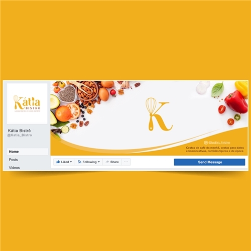 Kátia Bistrô | Criação de Capa para Facebook Para Alimentos & Bebidas