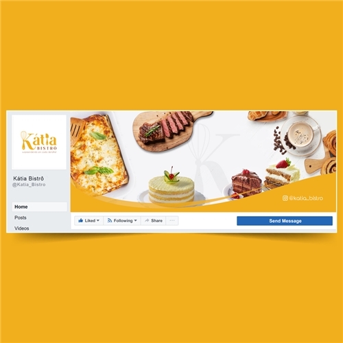 Kátia Bistrô | Criação de Capa para Facebook Para Alimentos & Bebidas