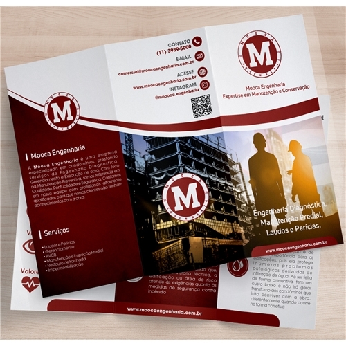 Mooca Engenharia | Criação de Folder Para Construção & Engenharia