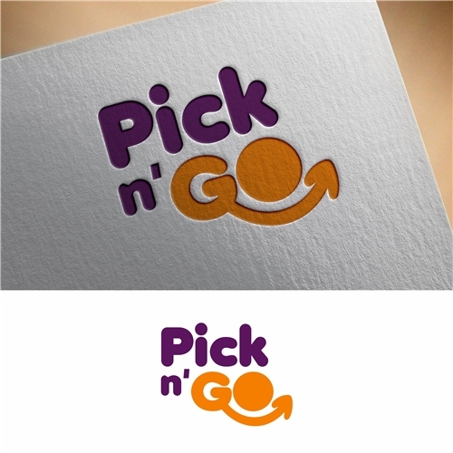 Pick n' Go | Criação de Logo + Manual Básico Para Alimentos & Bebidas