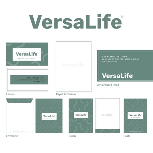 Versalife | Criação de Logo e Papelaria (6 itens) Para Saúde & Nutr...