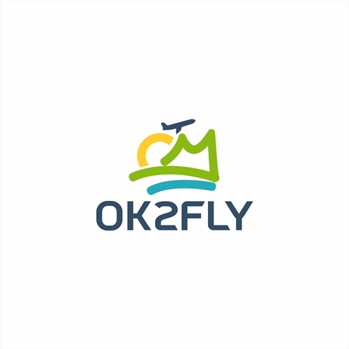 Ok2fly | Criação de Logo e Papelaria (6 itens) Para Viagens & Lazer