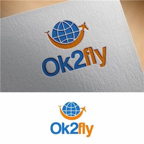 Ok2fly | Criação de Logo e Papelaria (6 itens) Para Viagens & Lazer