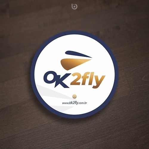 Ok2fly | Criação de Logo e Papelaria (6 itens) Para Viagens & Lazer