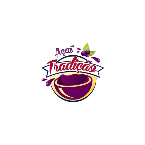 AÇAÍ TRADIÇÃO | Criação de Logo Para Alimentos & Bebidas