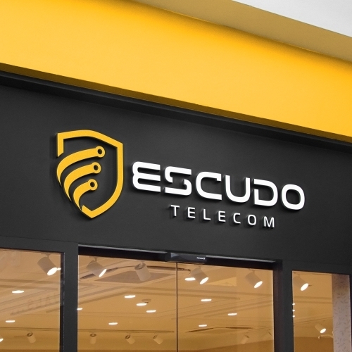 Escudo Telecom | Criação de Logo Para Outros